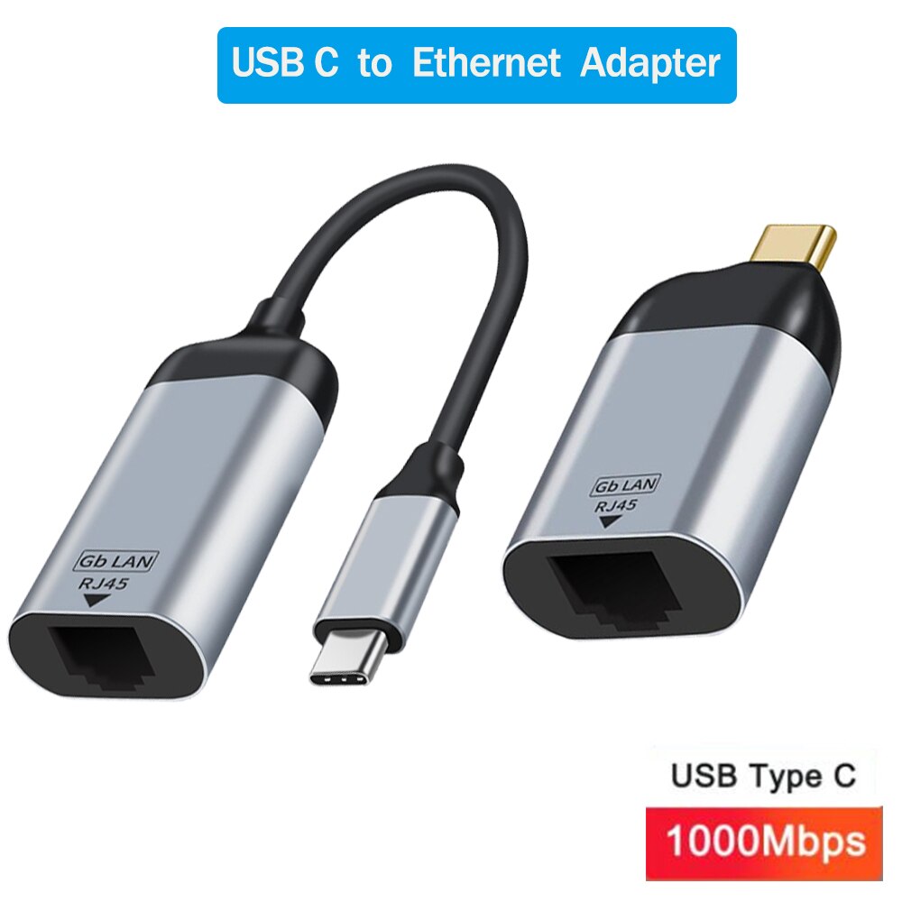 USB Ethernet Adapter, USB 3.1 Type-C to 10/100/100... – Grandado