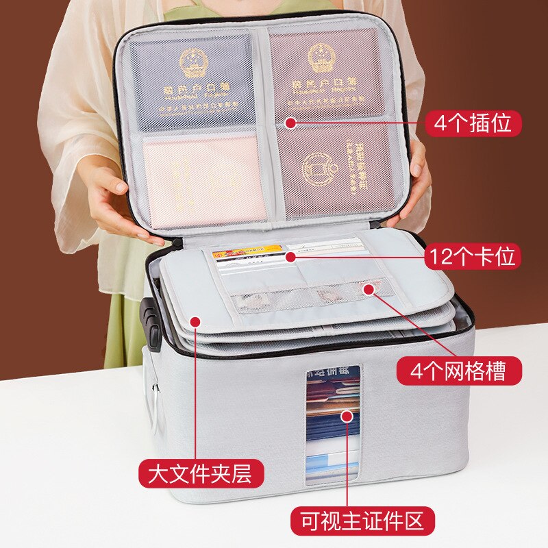 Large Capacity Document Storage Bag Box Waterproof... – Grandado