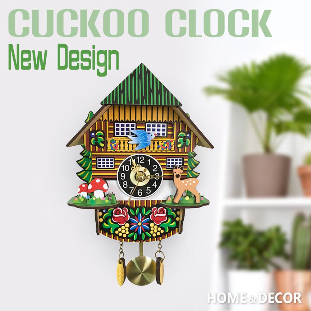 3D Cartoon Cuckoo Wall Hanging Swing Quartz Clock ... – Grandado