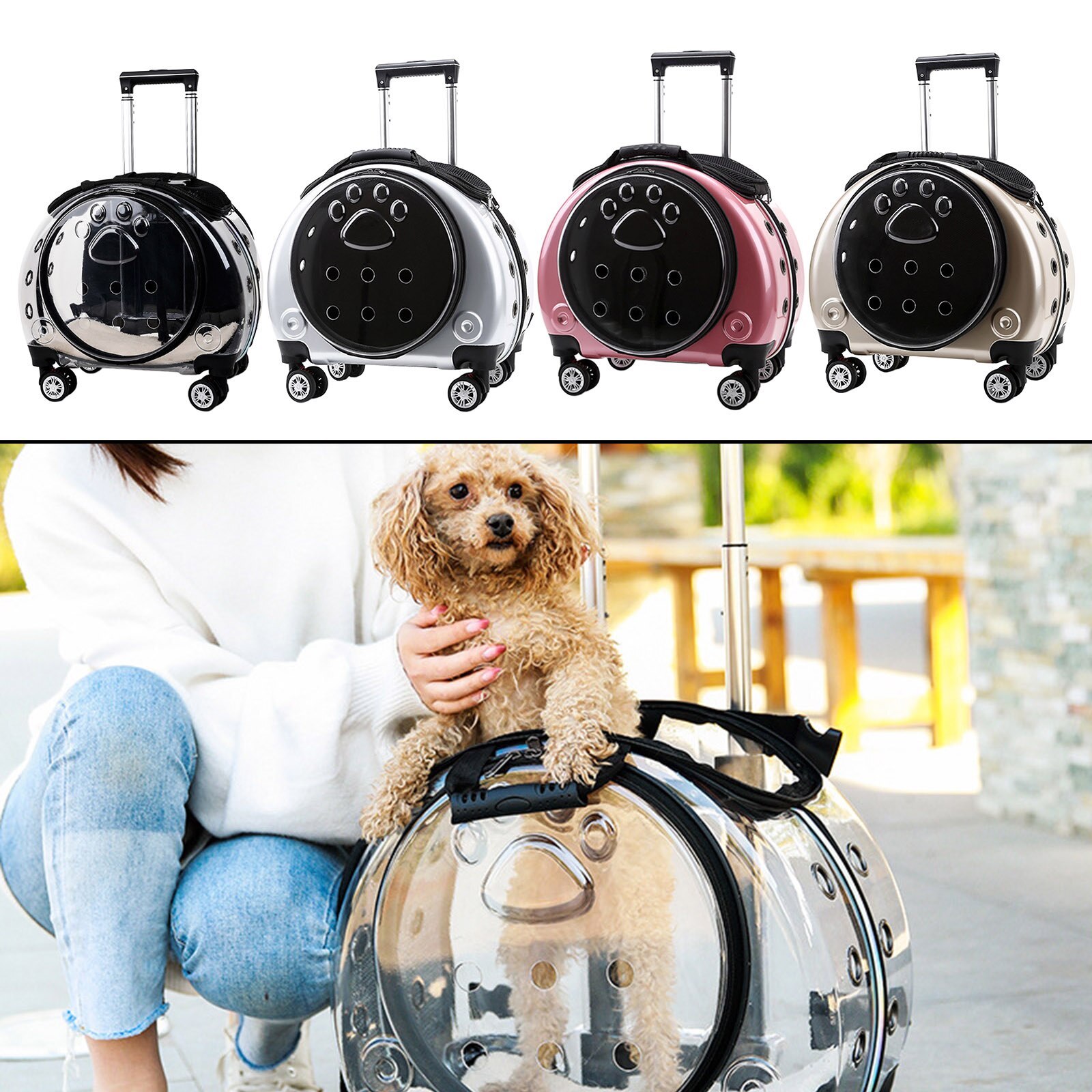 Pet Carrier Uitje Rugzak Astronaut Trolley Case Pu... – Vicedeal