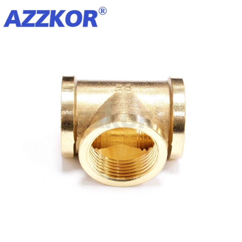 Equal Female 3-way Joints Brass T-type Pipe Fittin... – Vicedeal