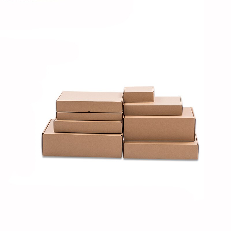 10Pcs 4 Sizes White Paper Box 3 Layer Corrugated B... – Grandado