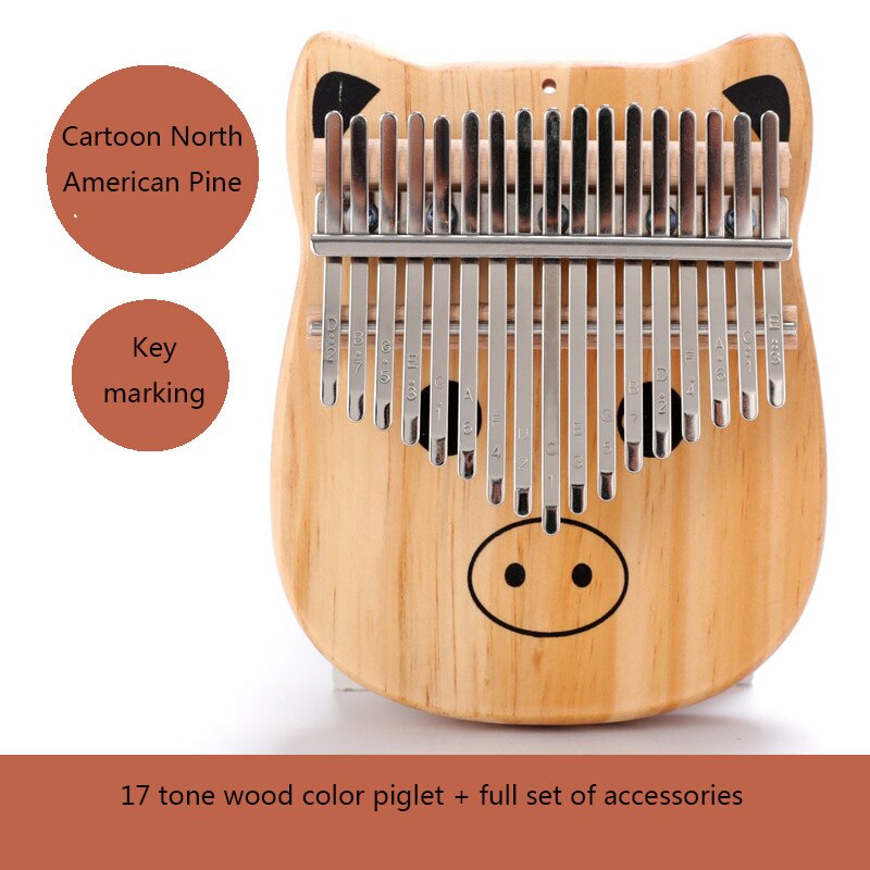 Kalimba 17 Key Thumb Piano Mahonie Muziekinstrumen... – Grandado