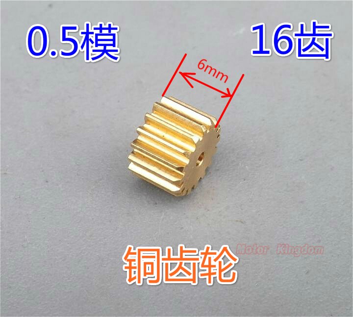 16T 0.5 Modulus Mini Metal Copper Gear Aperture 1.... – Grandado