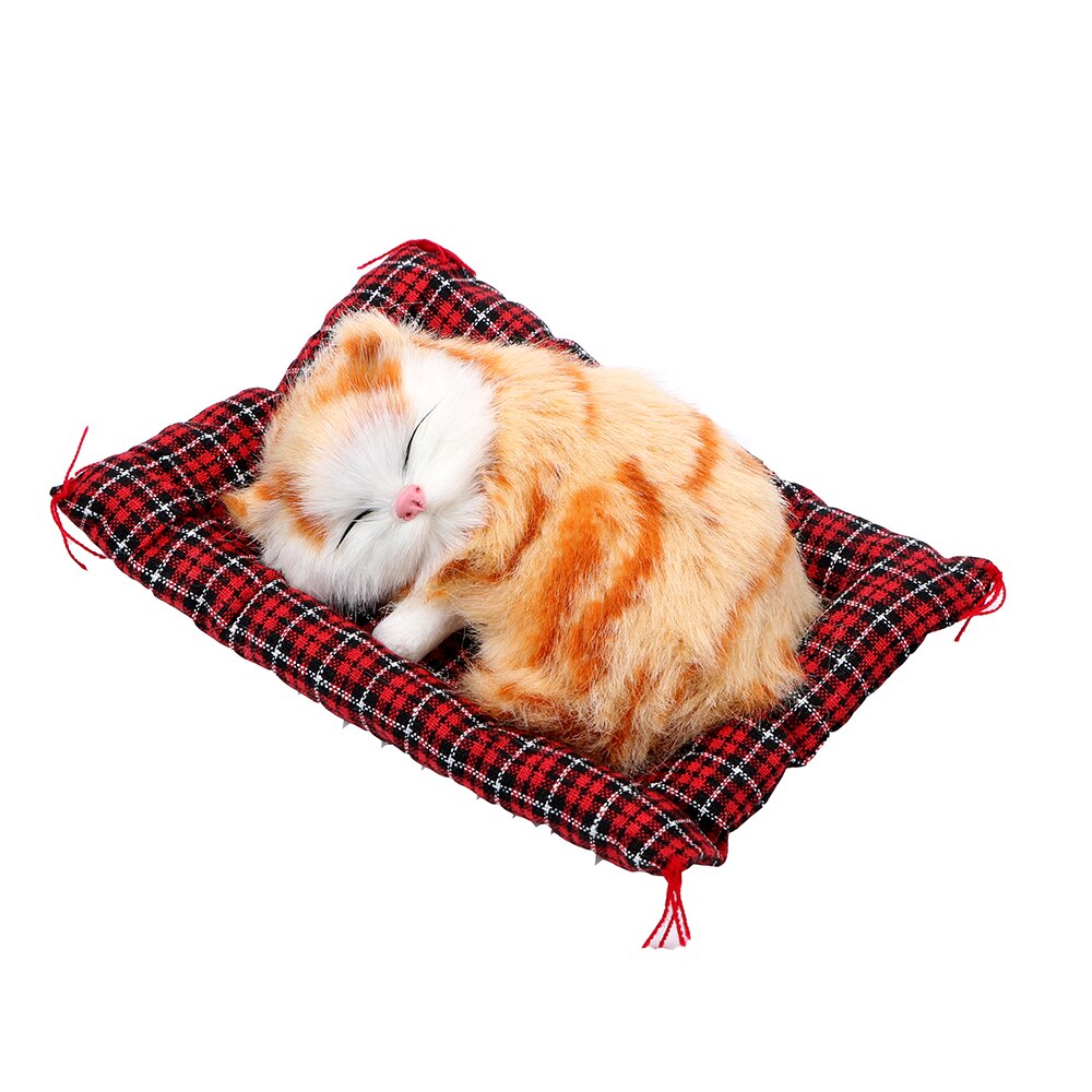 Cute Simulation Sleeping Cats Lovely Plush Kittens... – Grandado