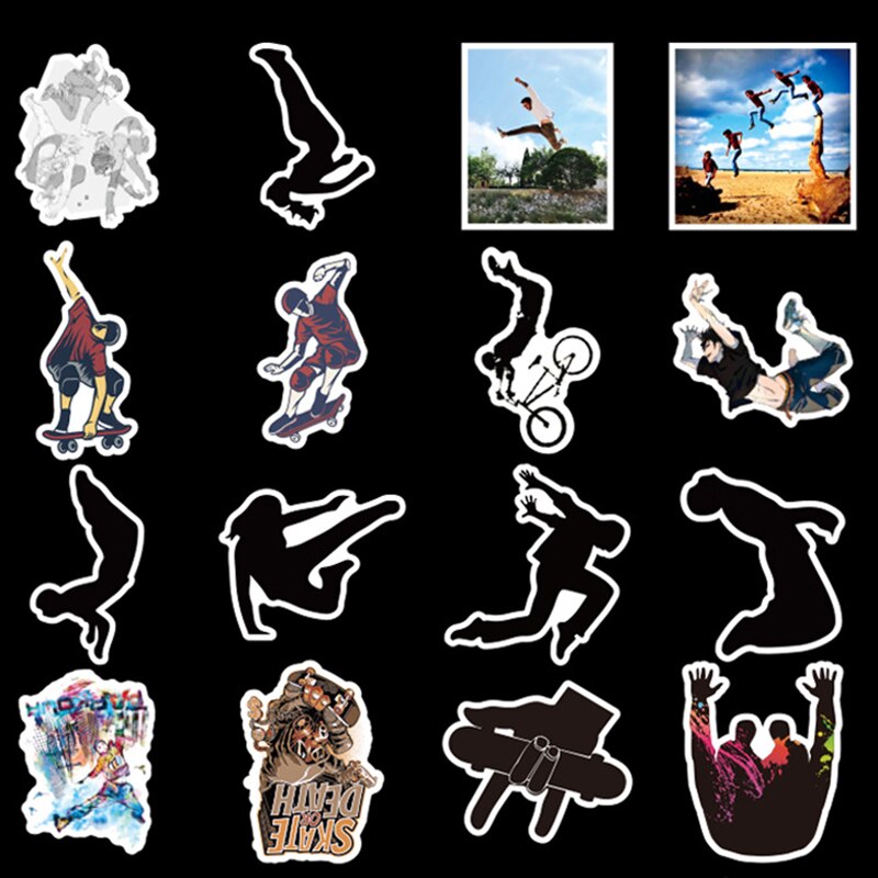50PCS Extreme Sports Parkour Sticker Skateboard La... – Grandado