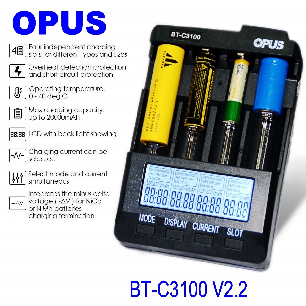 Opus bt -c3100 v2.2 digital intelligent 4 platser ... – Grandado