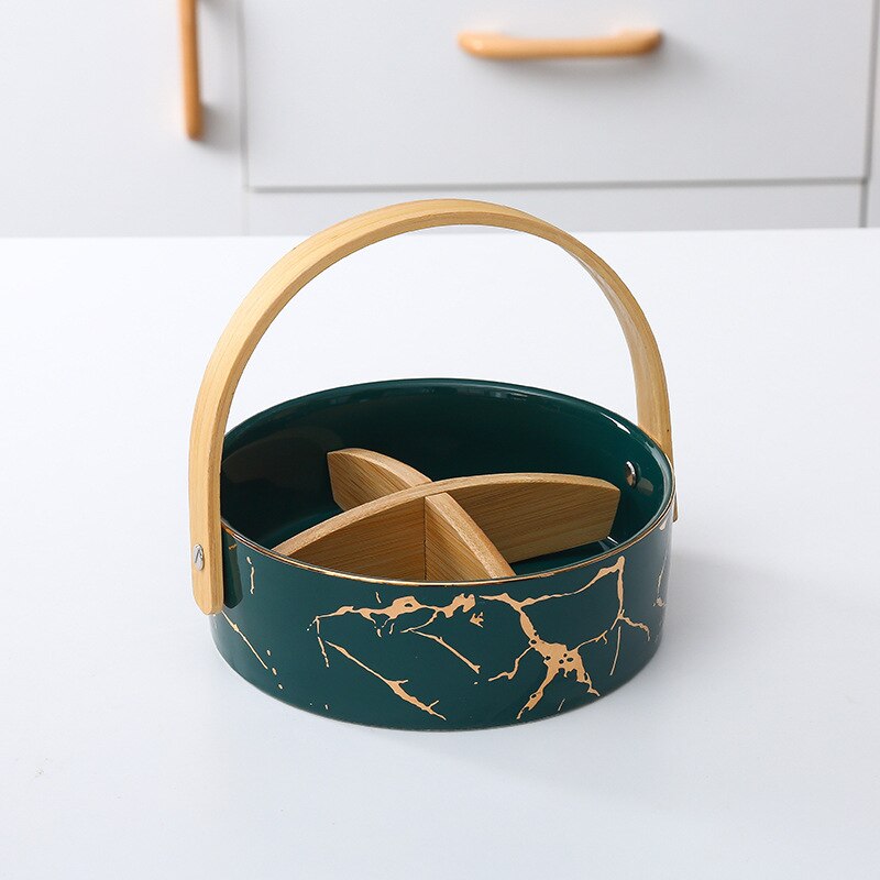 Japanese ceramic separated fruit tray household sn... – Vicedeal