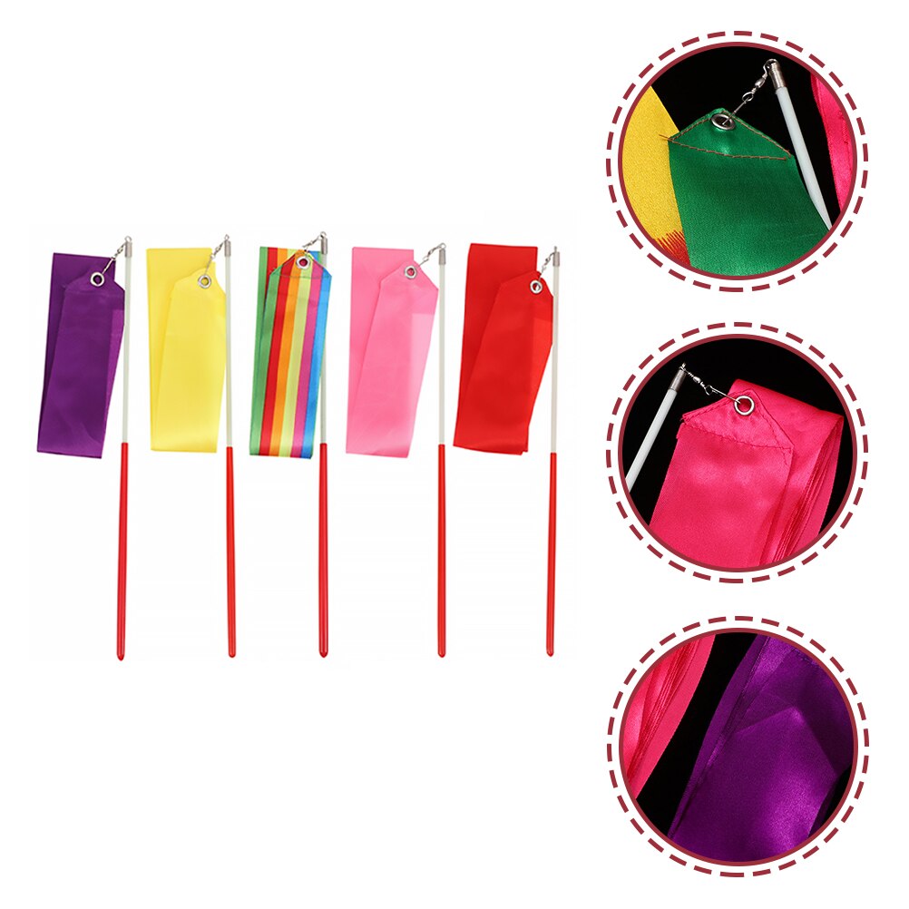 5Pcs Dancing Lint Kids Dance Streamers Gymnastiek ... – Vicedeal