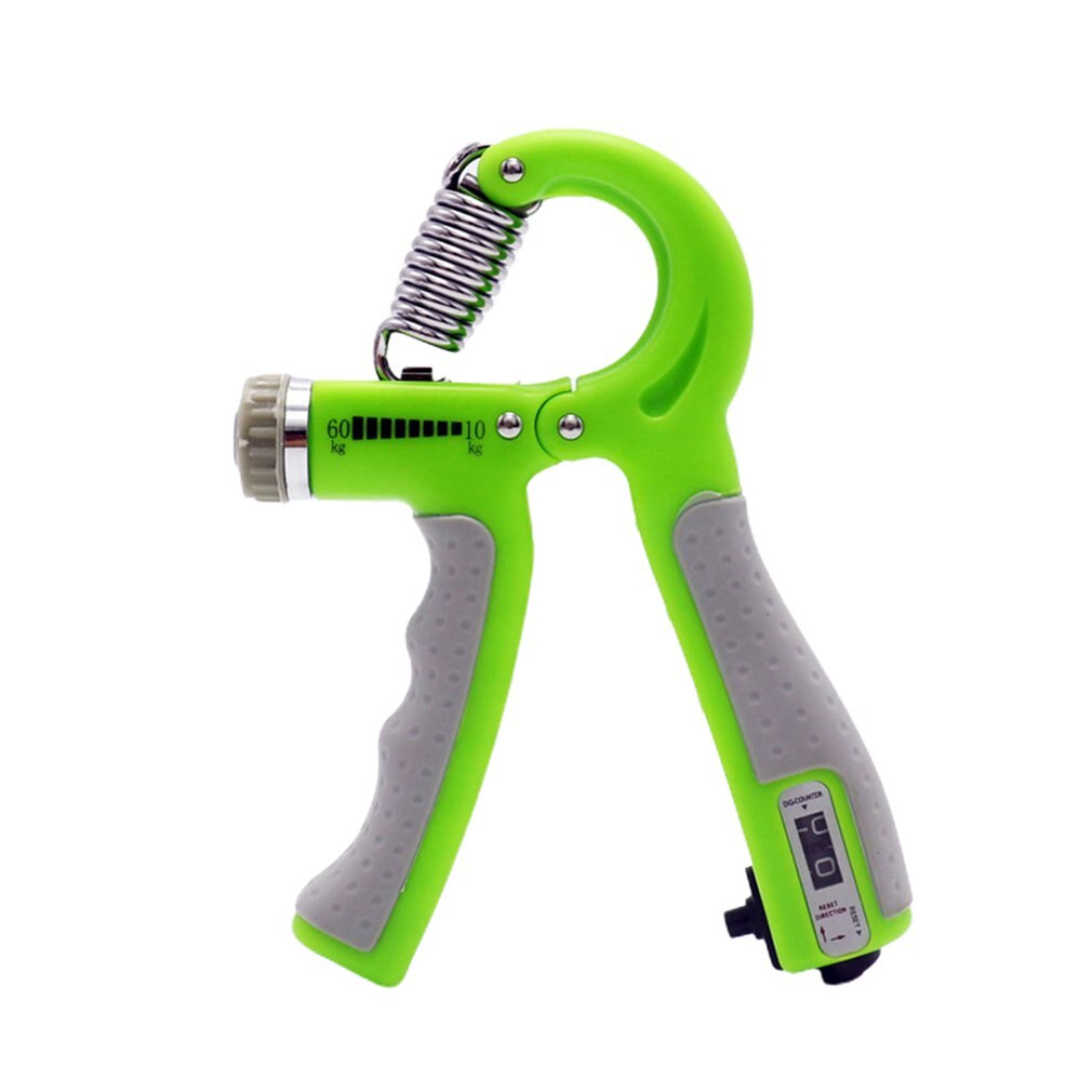 R-Shape Adjustable Hand Grip Sports Strength Count... – Grandado