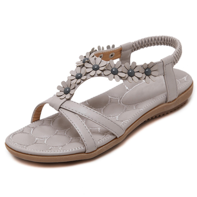 TIMETANG Small Flowers Summer Sandals Women Bohemi... – Grandado
