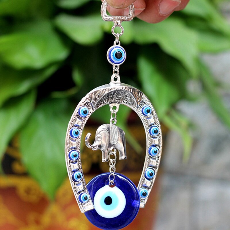 Blue Coloured Glaze Alloy Pendant Turkish Evil Eye... – Vicedeal