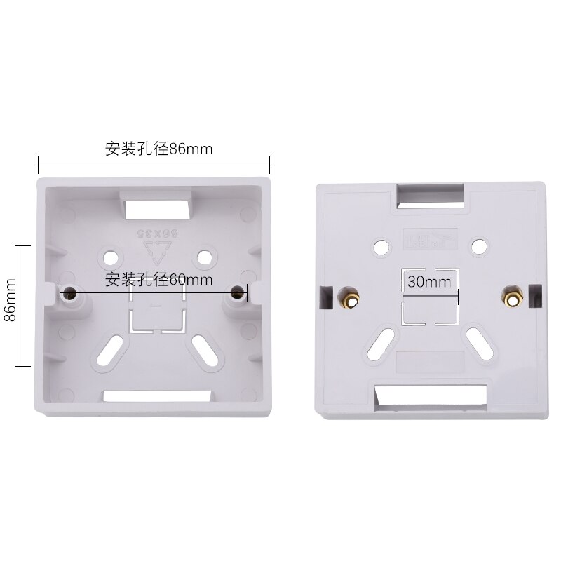 86 Type Wall Mounted Bottom Box PVC Wire Wiring Bo... – Grandado