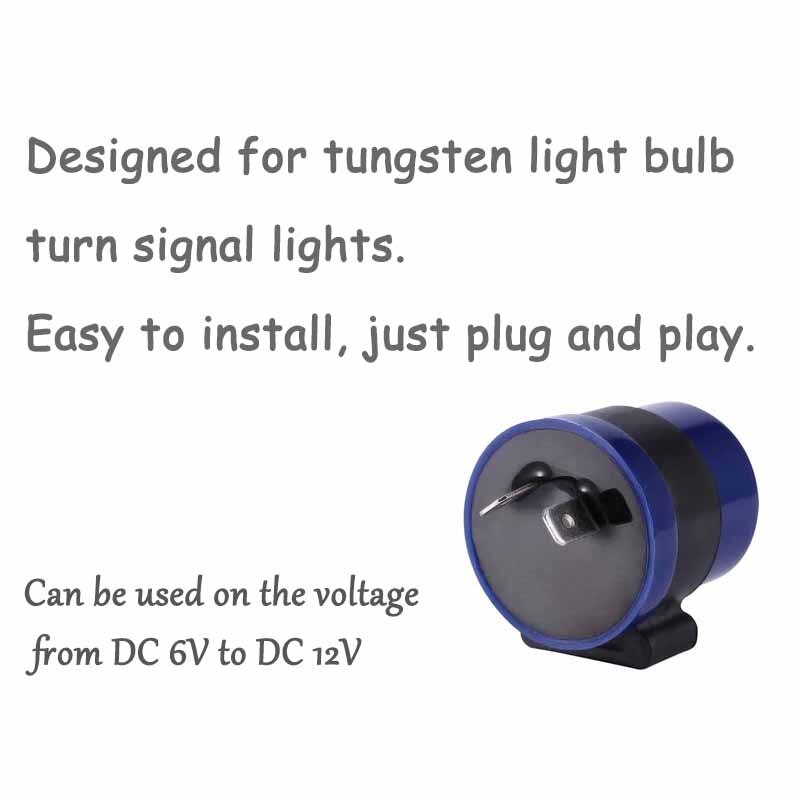 2 pin Motor Buzzer Flasher Relay Indicator 6V 12V ... – Vicedeal