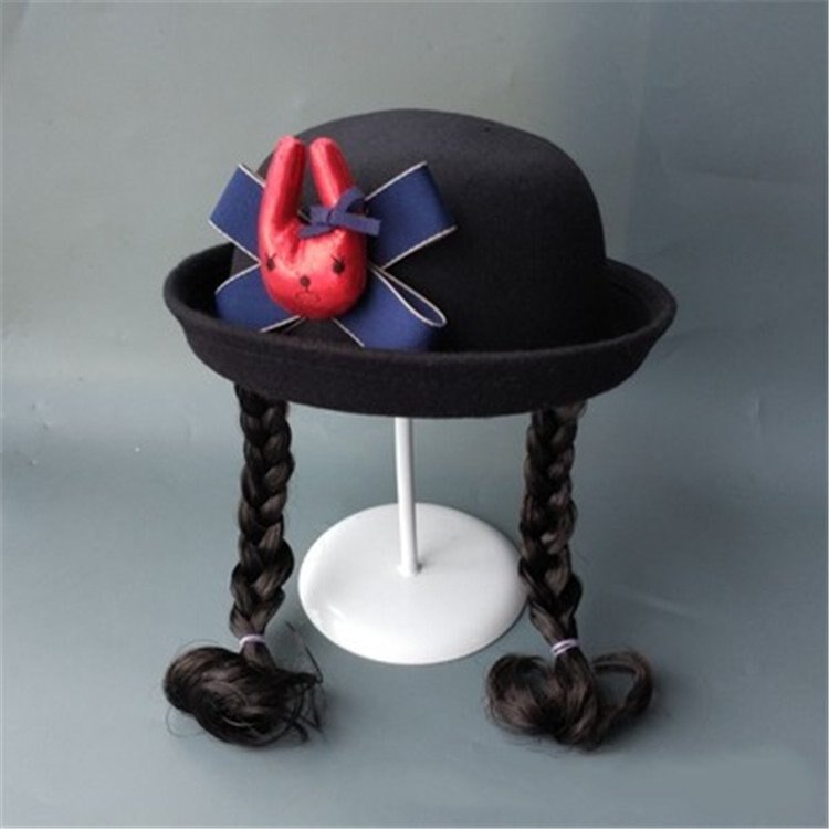 Girls Top Hat Japanese Style Wigs Lovely Flowers A... – Vicedeal