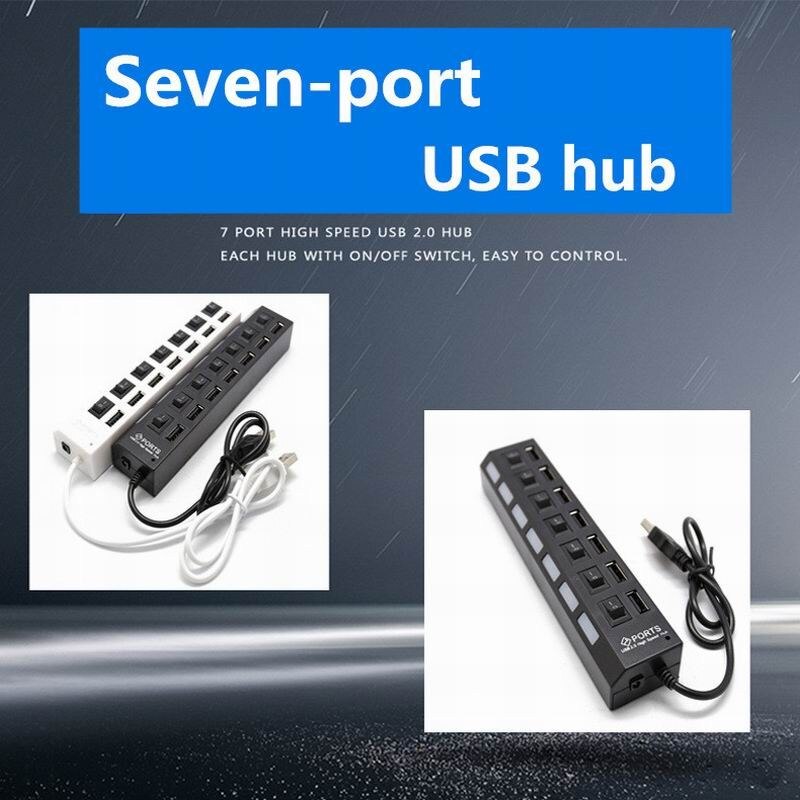 7 Ports USB Hub Expander Comprehensive Compatible ... – Vicedeal
