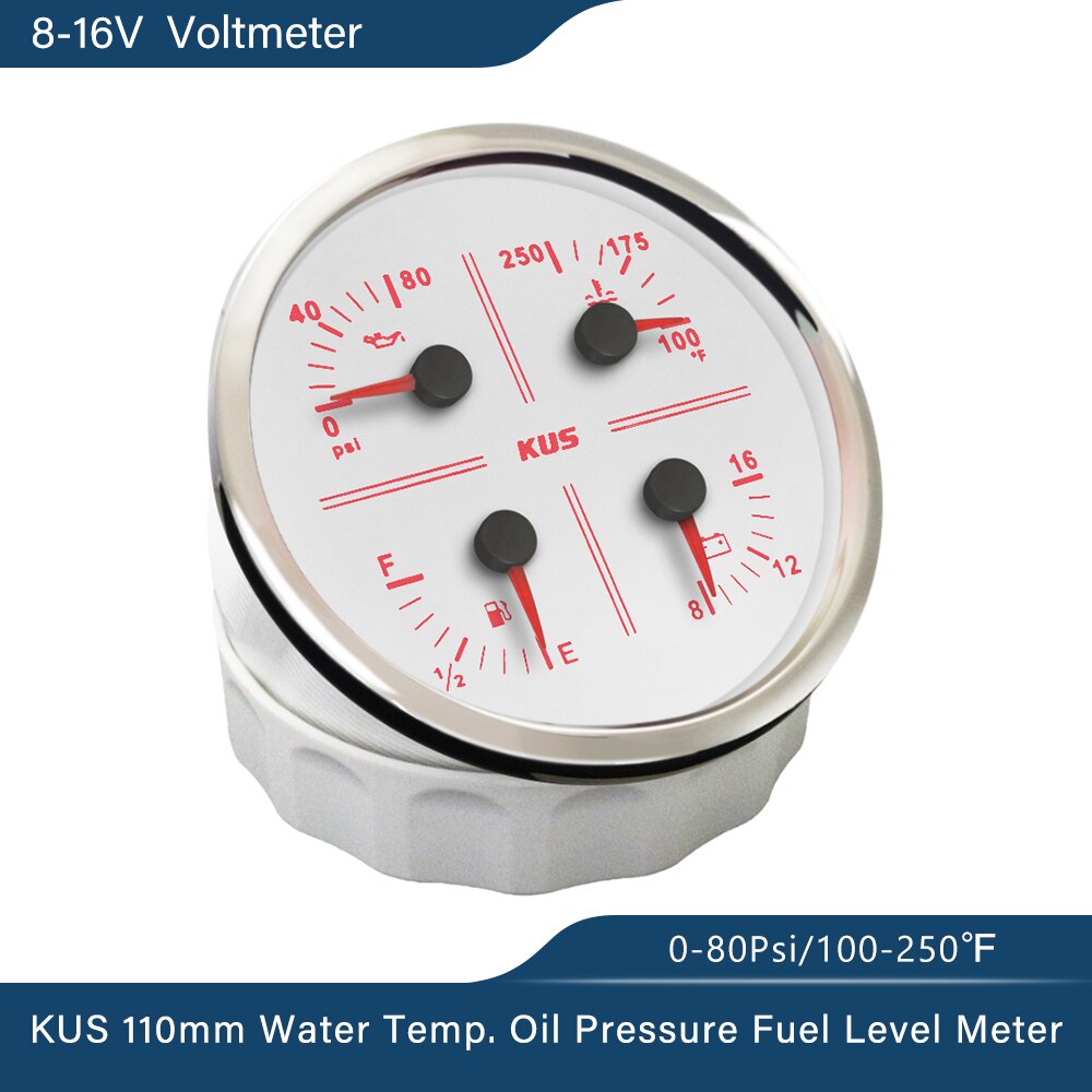 KUS 110mm 3 in 1/4 in 1 Multifunction Gauge Tachom... – Grandado