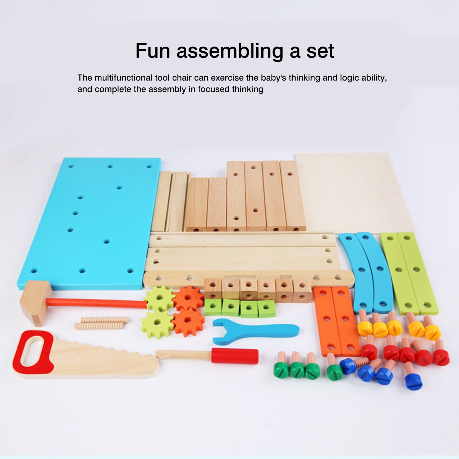 Wooden Construction Toy Innovative Educational DIY... – Grandado