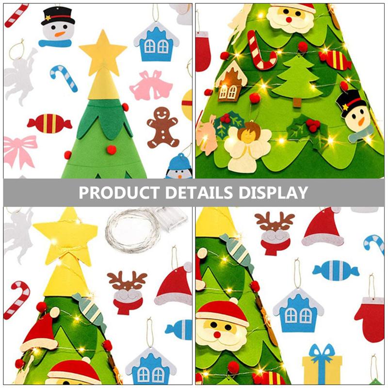 1 Set Felt Christmas Tree DIY Christmas Tree Child... – Grandado