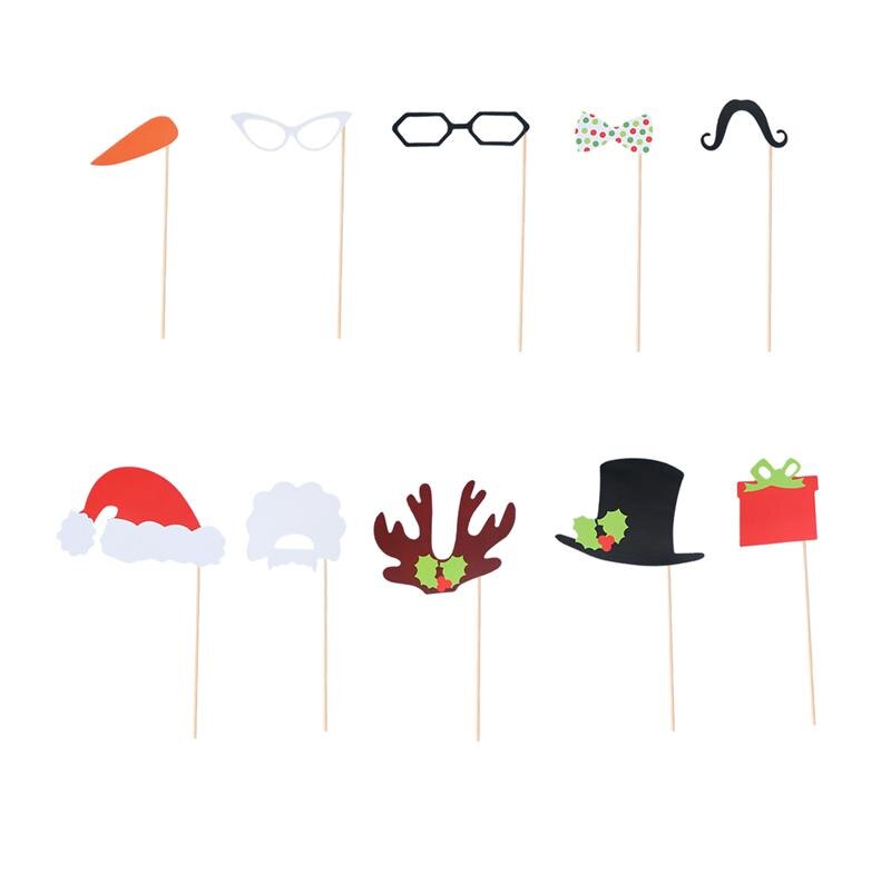 10 Pcs Christmas Photo Props Portable Eco-friendly... – Vicedeal