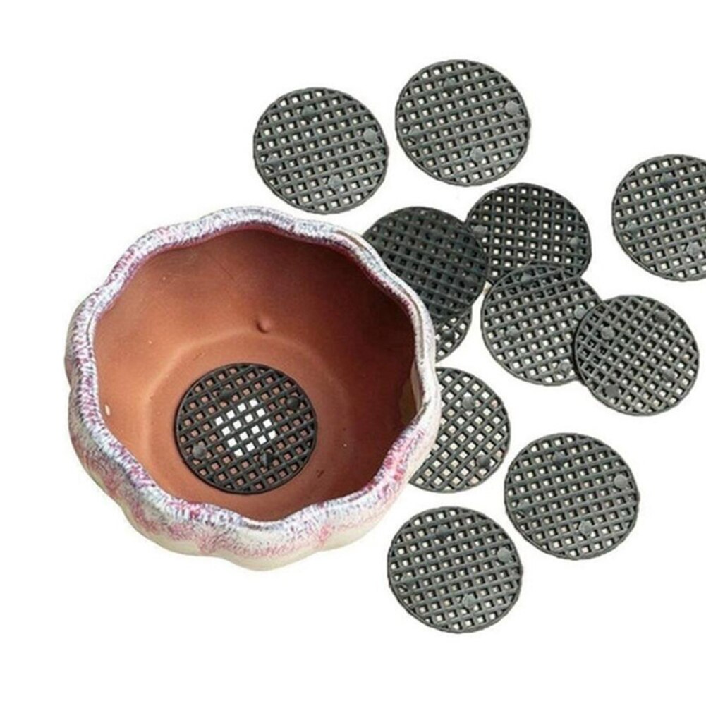 50 PCS Garden Flower Pot Drainage Screens Round Me... – Vicedeal