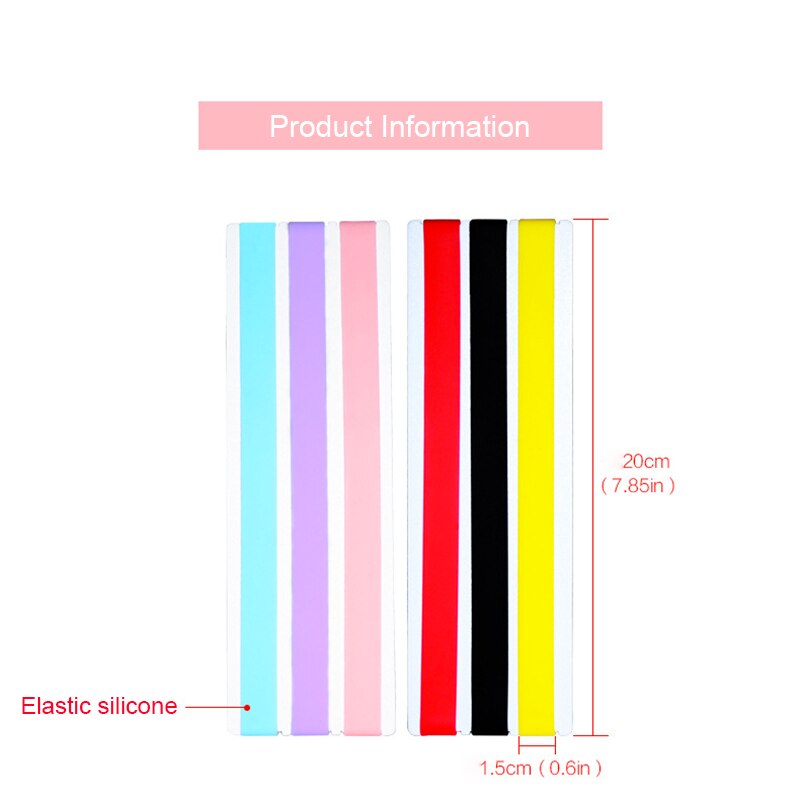 Fromthenon 3pcs Candy Color Planner Silicone Strap... – Grandado