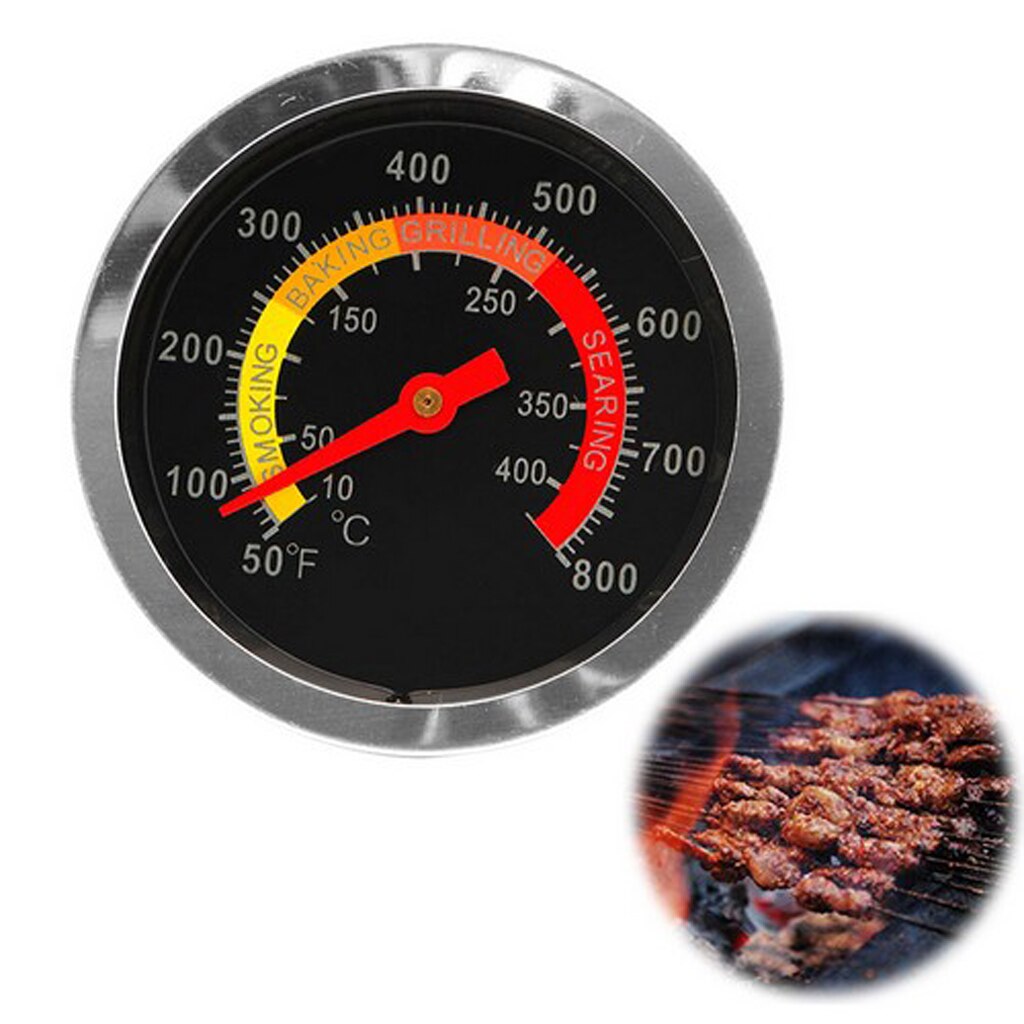 Stainless Steel BBQ Smoker Grill Thermometer Tempe... – Grandado