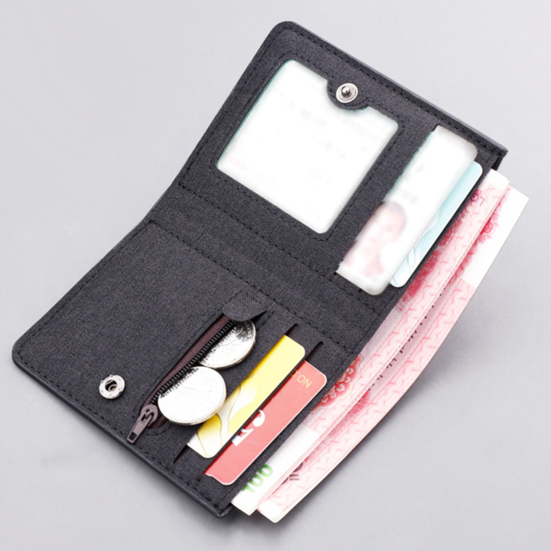 Men's Wallet Short Coin Pouch Card Holder Vertical... – Grandado