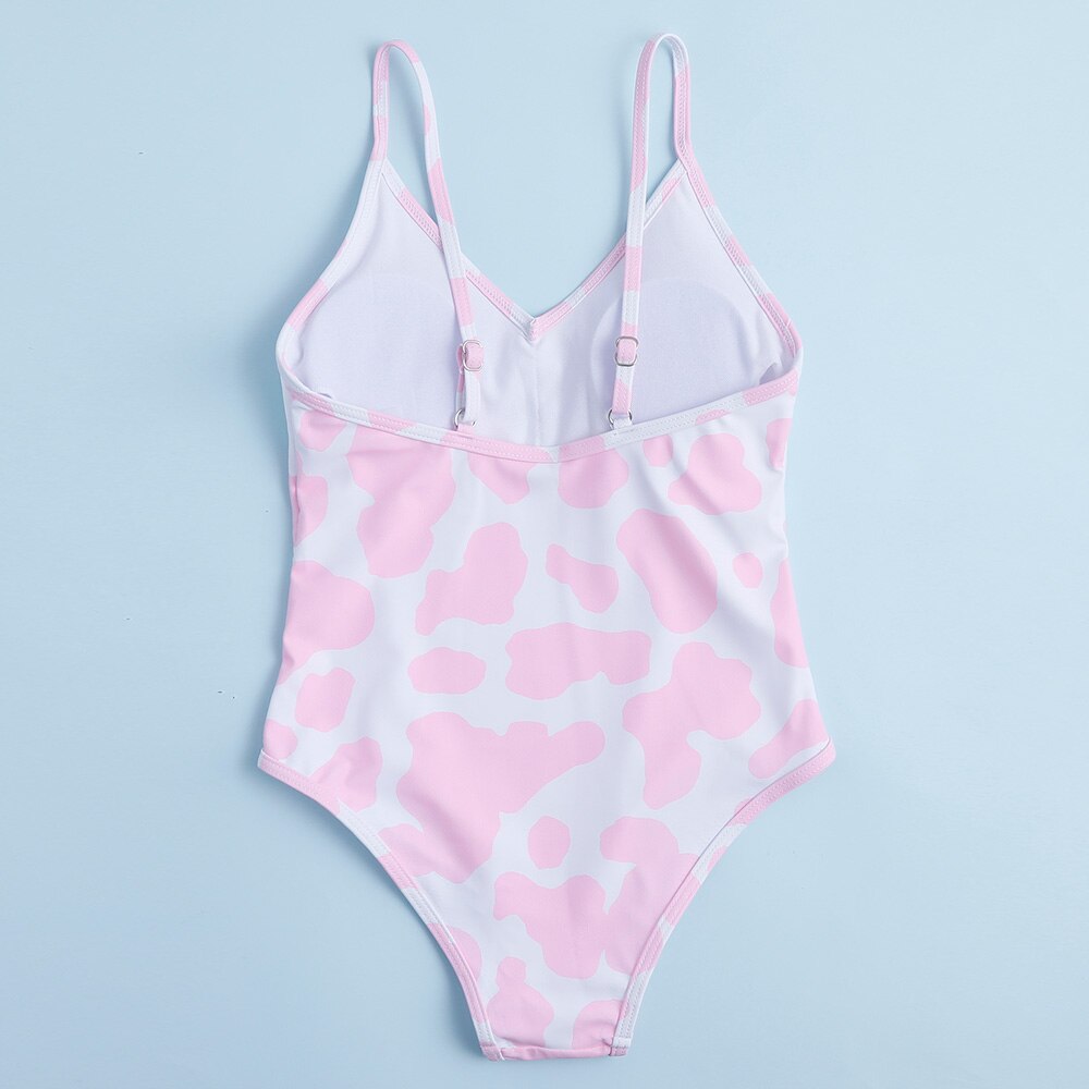 Cow Print Girl Swimsuit Kids One Piece Children ... – Vicedeal