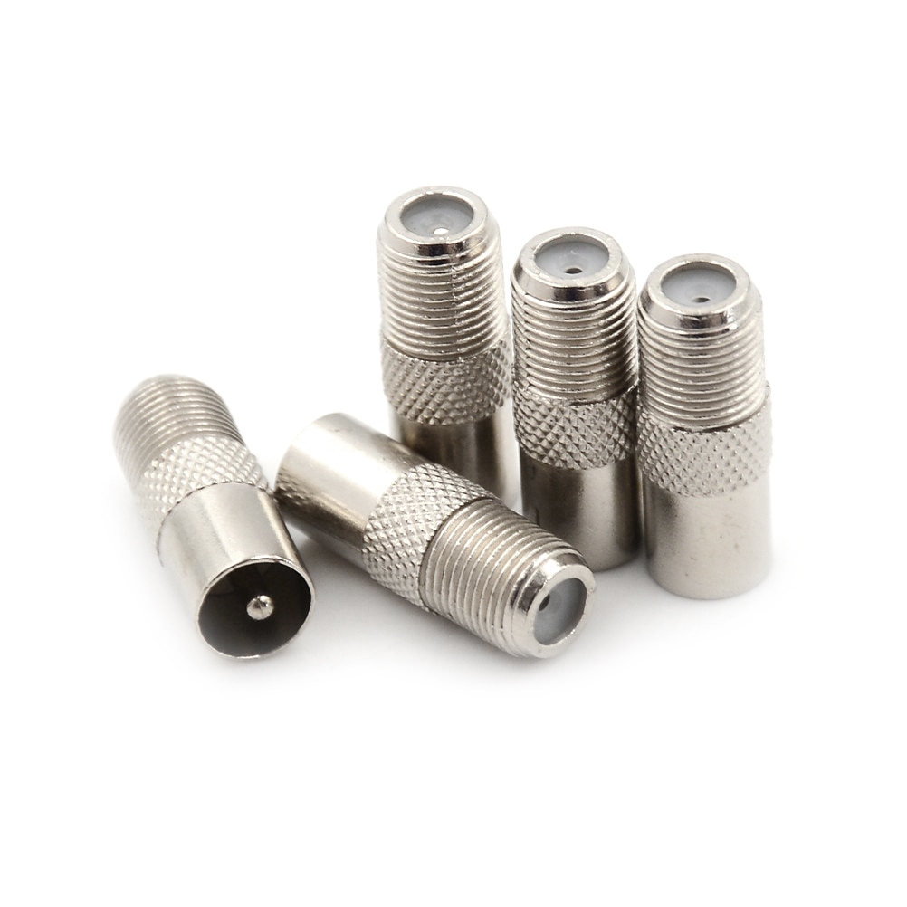 5pcs/lot Alloy Female F To Male TV Aerial Plug Ada... – Vicedeal