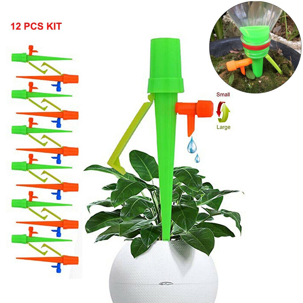 12Pcs Garden Cone Lazy auto Watering seepage Spike... – Grandado