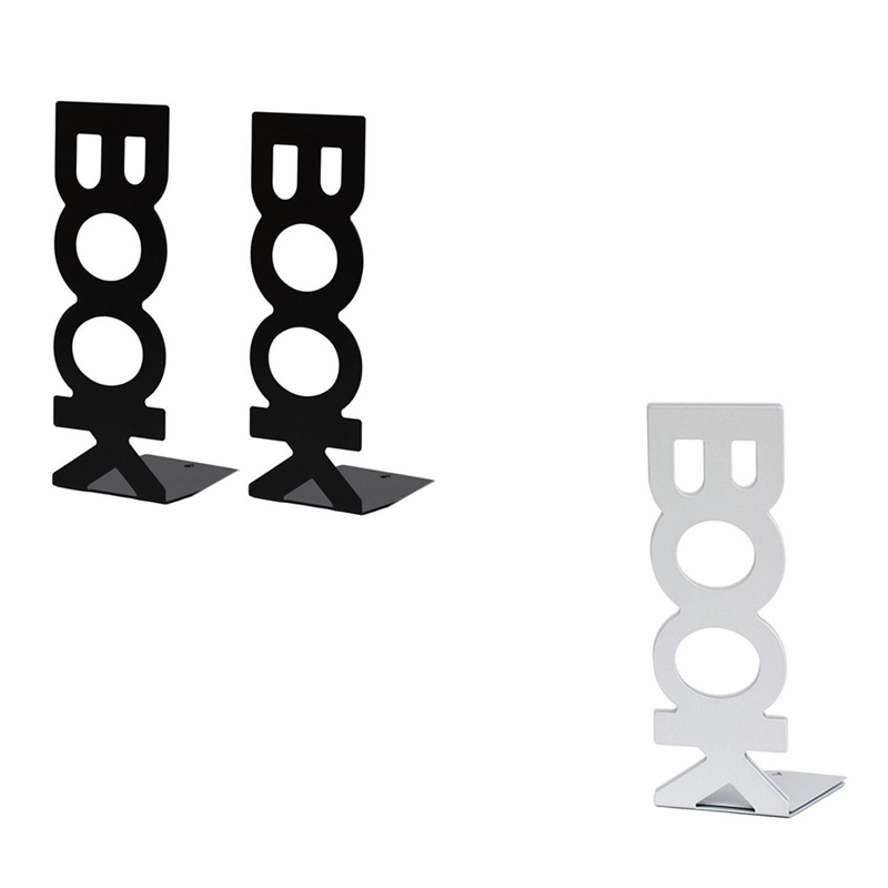 1 Pair Bookends for Library School Book Holder Boo... – Grandado