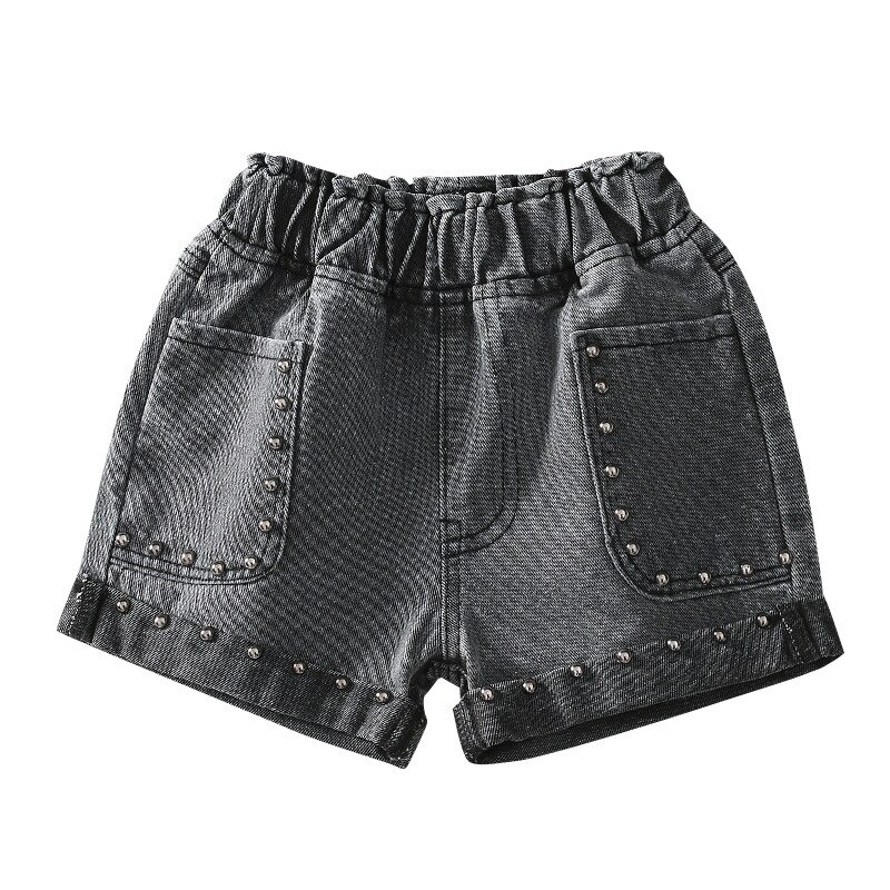 Black Jeans Shorts For Teenage Girls Mid Waist Den... – Grandado