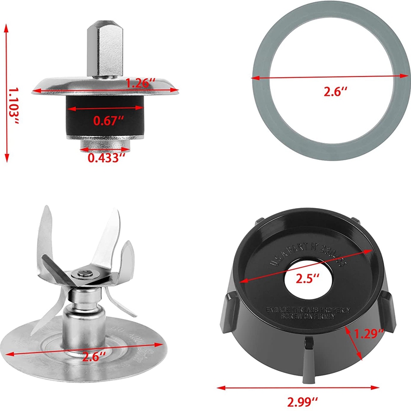 6 Point Fusion Blade 4980 & 4902 Blender Jar B... – Grandado