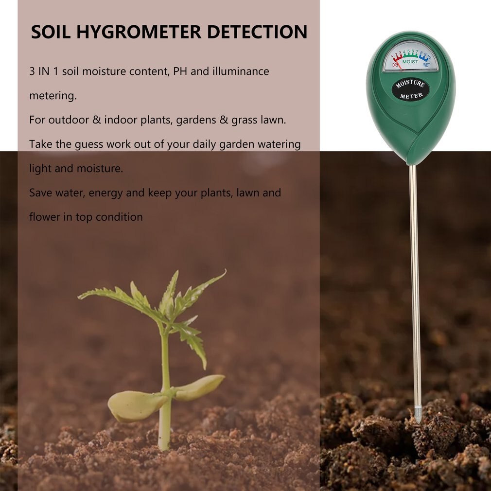Portable Crops Measure Earth Soil Moisture Tester ... – Vicedeal