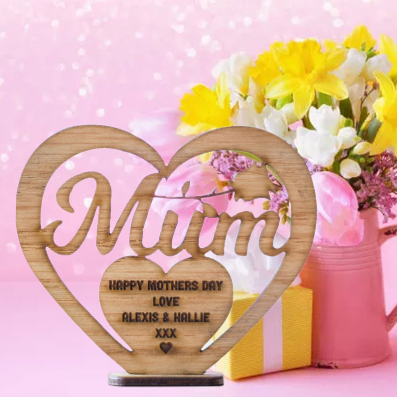 25 # Mum Houten Hart Plaque Moederdag Houten Decor... – Vicedeal