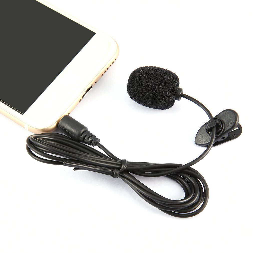 Portable 3.5mm Mic Handsfree Wired Collar Clip Lap... – Grandado