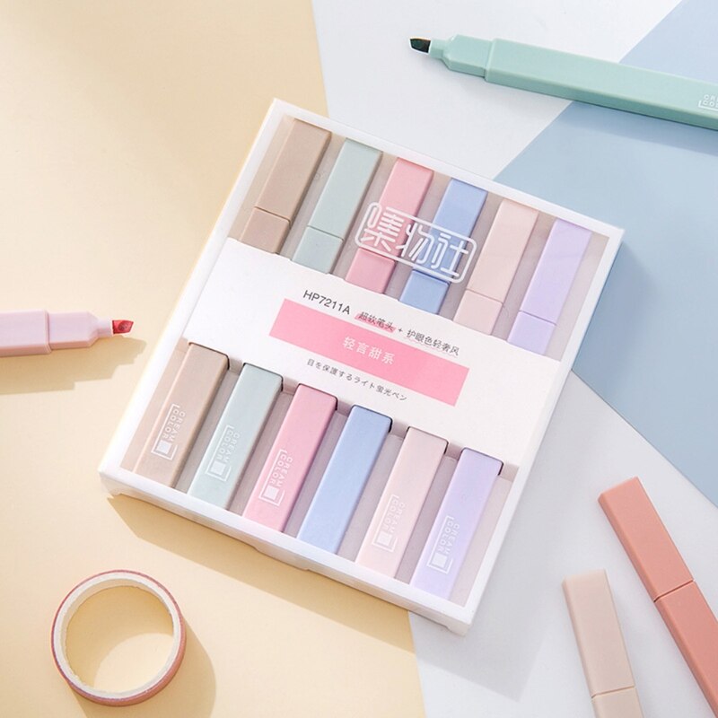 6PCS Colorful Highlighters Pens Set Multifunctiona... – Grandado