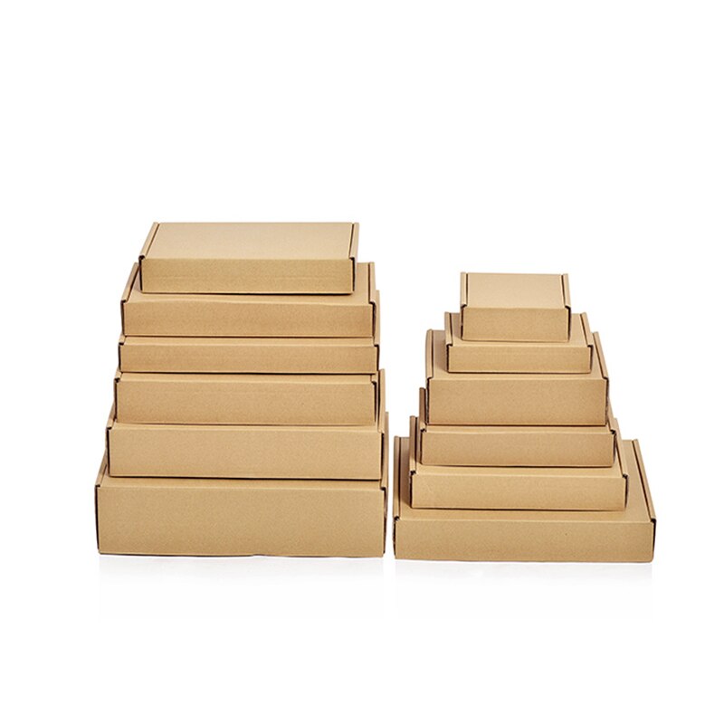 10Pcs Kraft Paper Box Natural Corrugated Boxes Sma... – Vicedeal