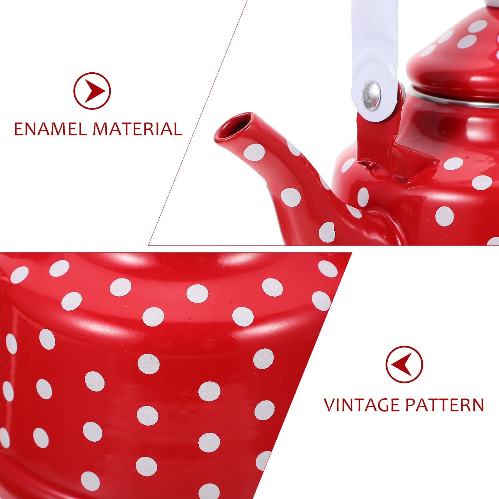 Water Boiling Kettle Enamel Dot Pattern Water Boil... – Grandado