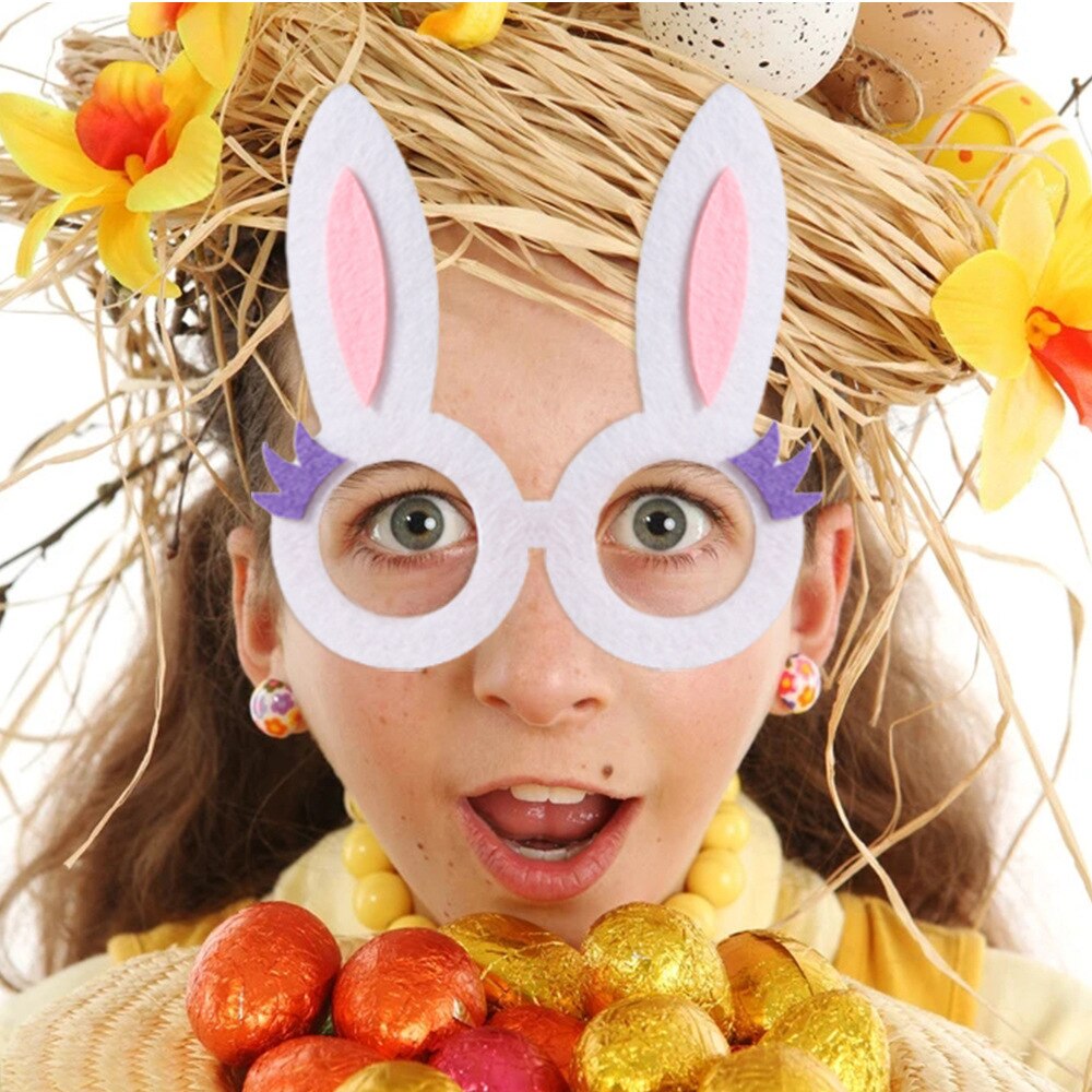 1Pcs Pasen Bril Bunny Eieren Chick Non Woven Pasen... – Vicedeal