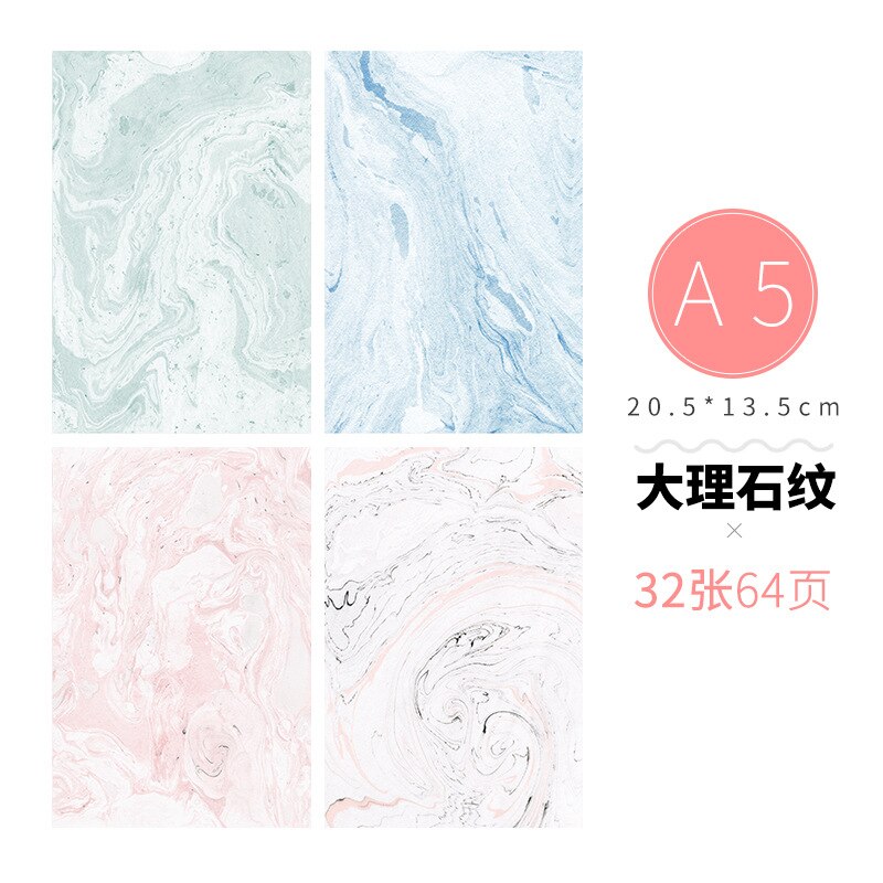 Leuke Notebook Dagboek Marmer lijnen A5 Papier Not... – Grandado