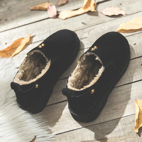 Rund tå kvinder moccasin sko afslappet kvindelige ... – Grandado