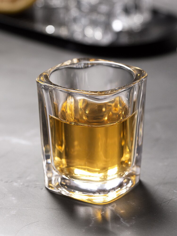 1pc Transparent Glass White Wine Glass Whiskey Gla... – Grandado