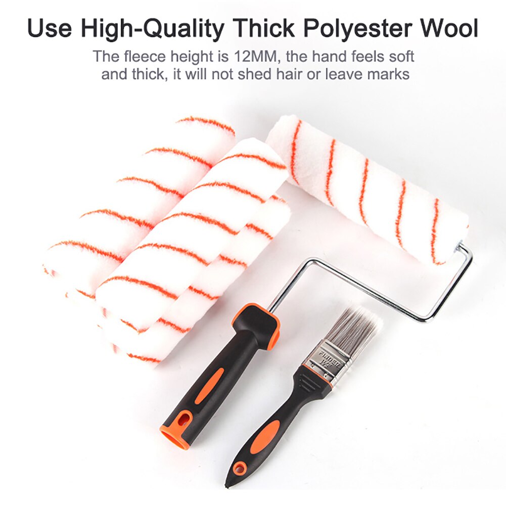 1set DIY Paint Roller Brushes Kit Handle Tool Hous... – Grandado