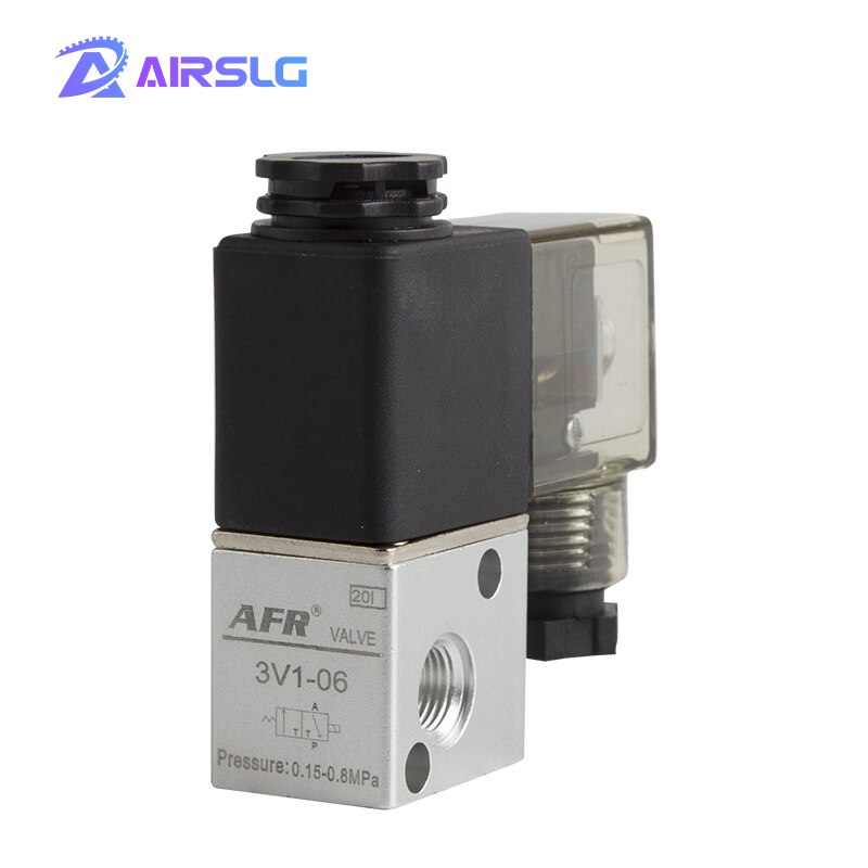 3V1-08 -06 2 Position 3 Way Pneumatic Solenoid Val... – Grandado