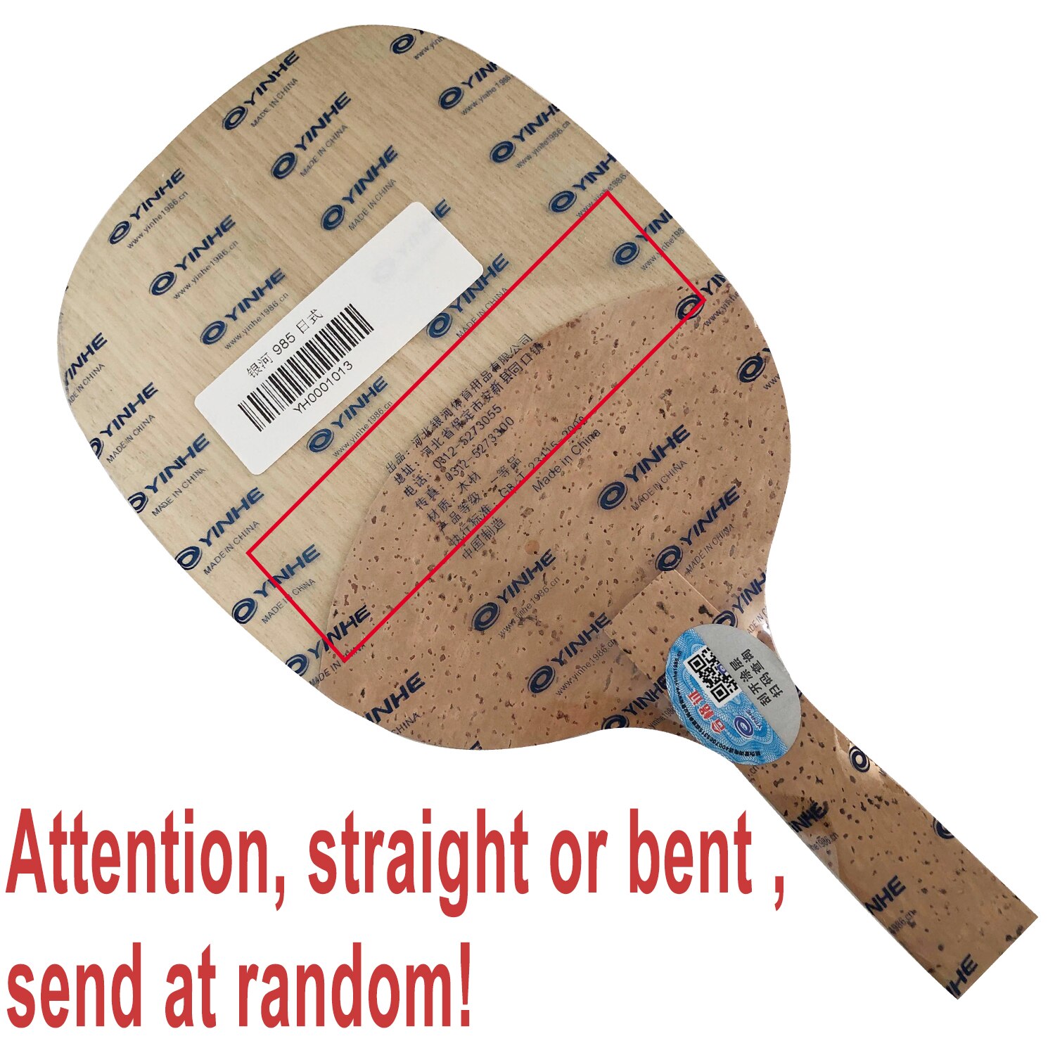 Original yinhe 981 983 985 tabe tennis blade pure ... – Grandado