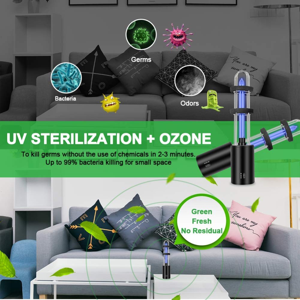 Rechargeable Uv Sterilizer Light Home Ultraviolet ... – Vicedeal