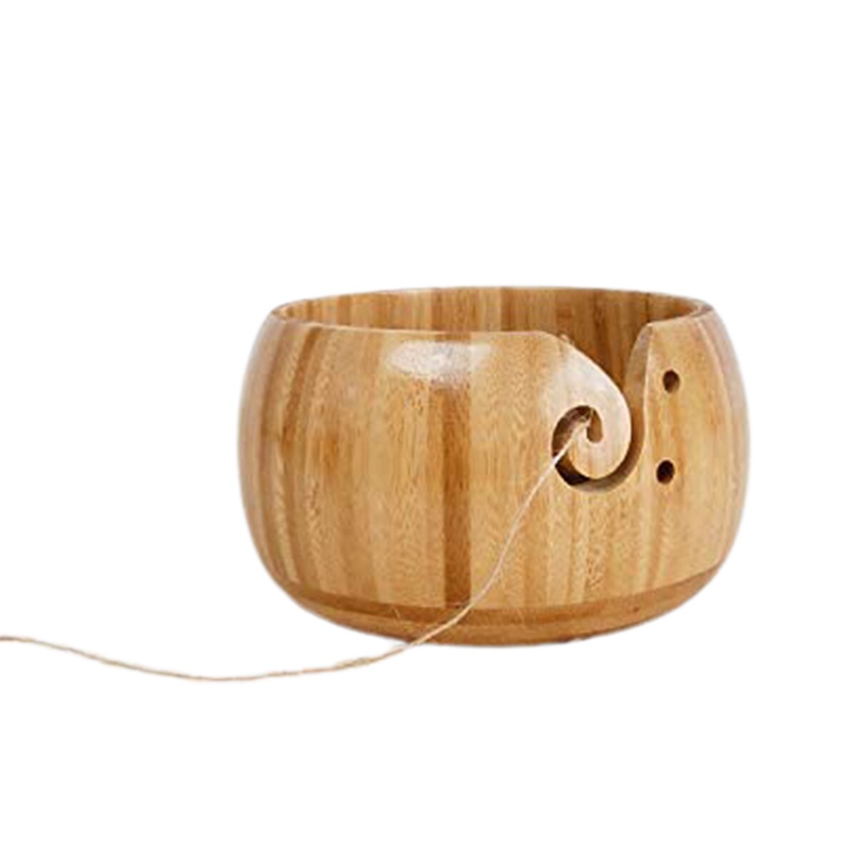 Nature Wool Bowl Handcrafted Round Woolen Yarn Bal... – Vicedeal