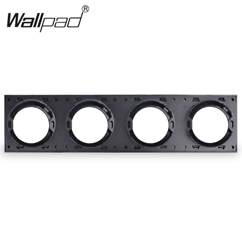 DIY Customization 4 Gang Grey Glass Frame Plate Fo... – Grandado